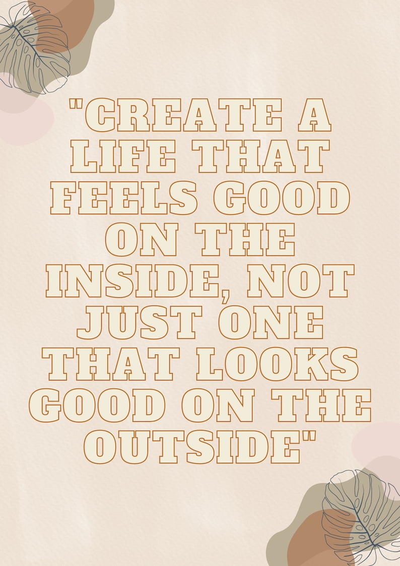 Beige Aesthetic Motivational Quote Posters - Etsy