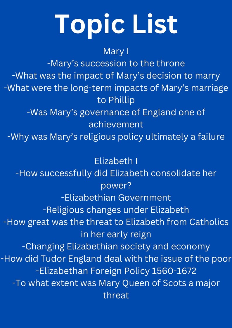 A Level History Notes - Etsy