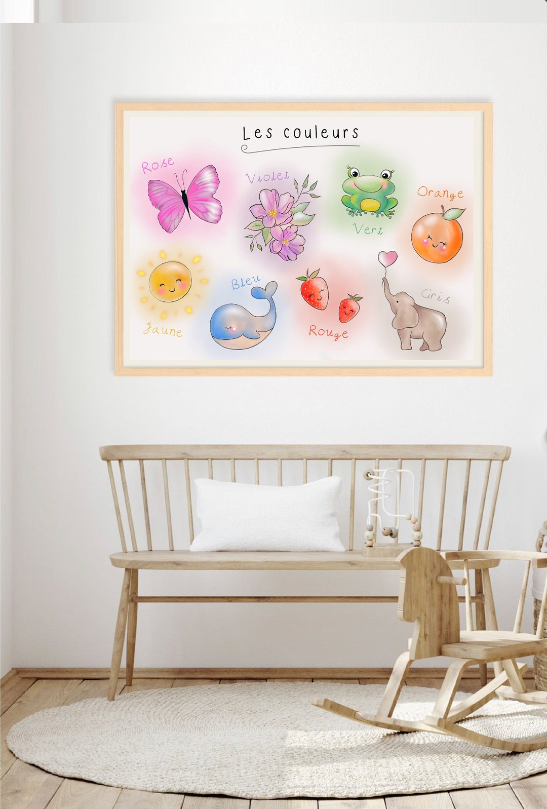 Colors. Educational Poster for Children's Room - Etsy