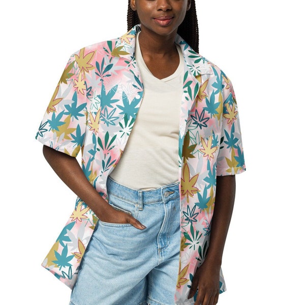 Marijuana Button Down Shirt - Etsy