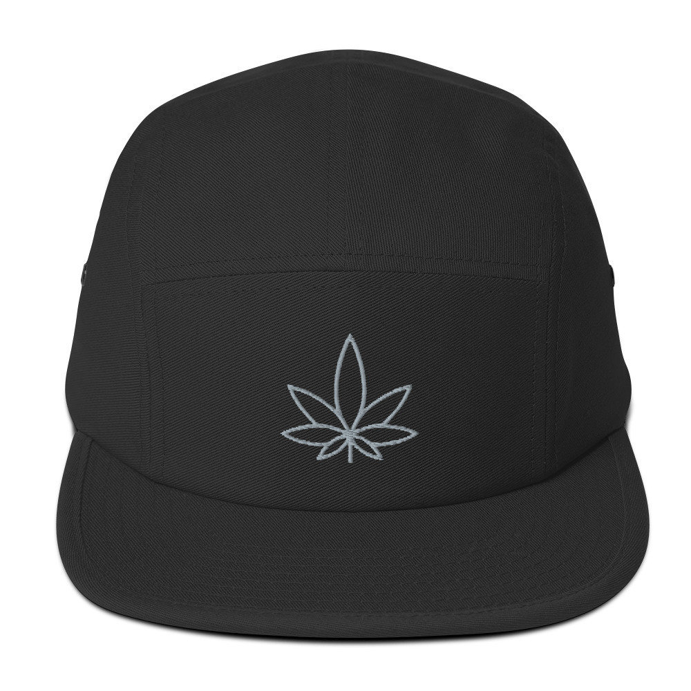 Weed Leaf Five Panel Stoner Cap. Hat for the Perfect Stoner Gift for ...