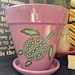 Sea Turtle Flower Pot | Sea Turtle Plant Pot | Hand Painted Terracotta ...