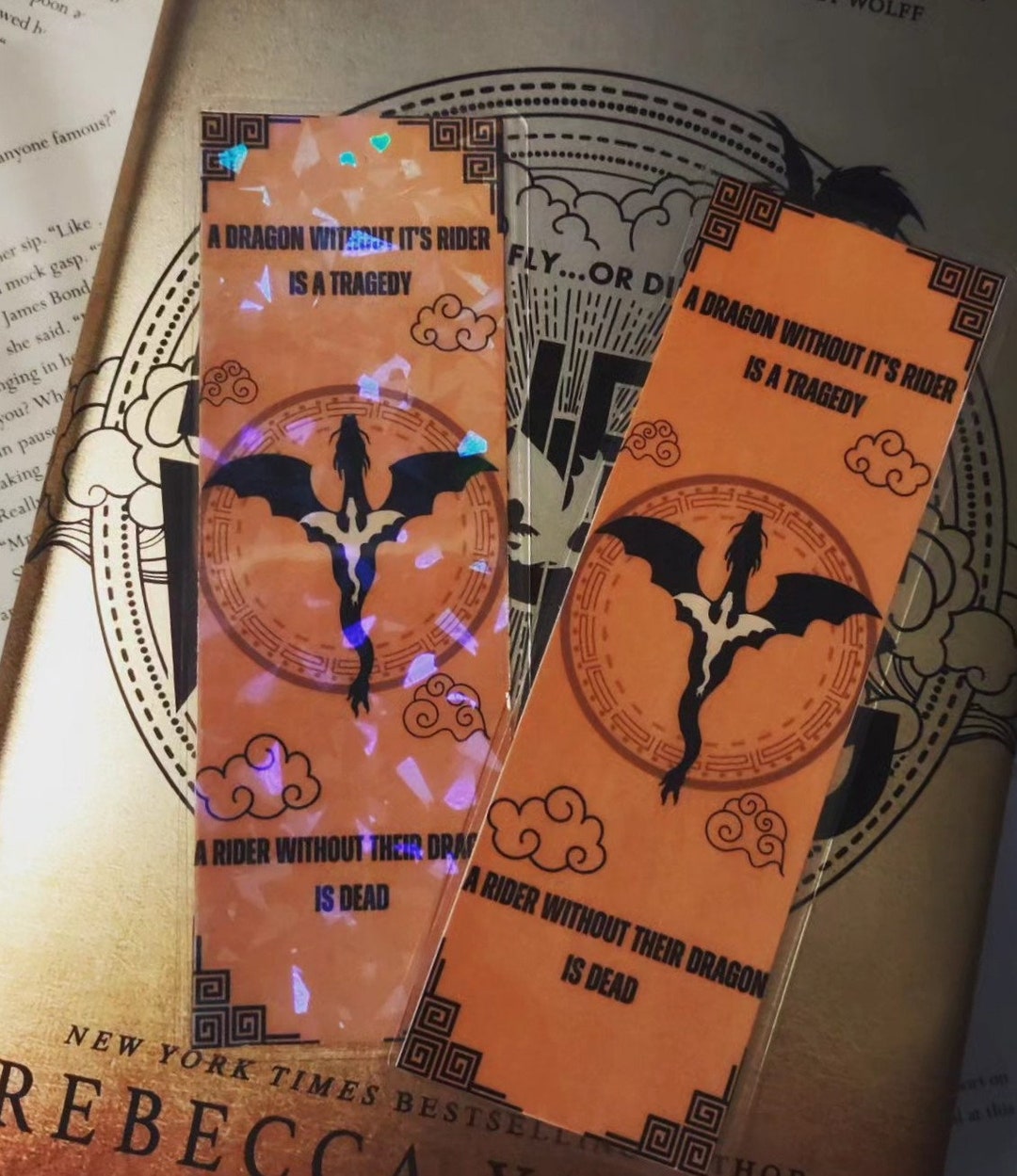 Fourth Wing Bookmark, Cute, Fantasy, Aesthetic, Fairytale, Unique ...
