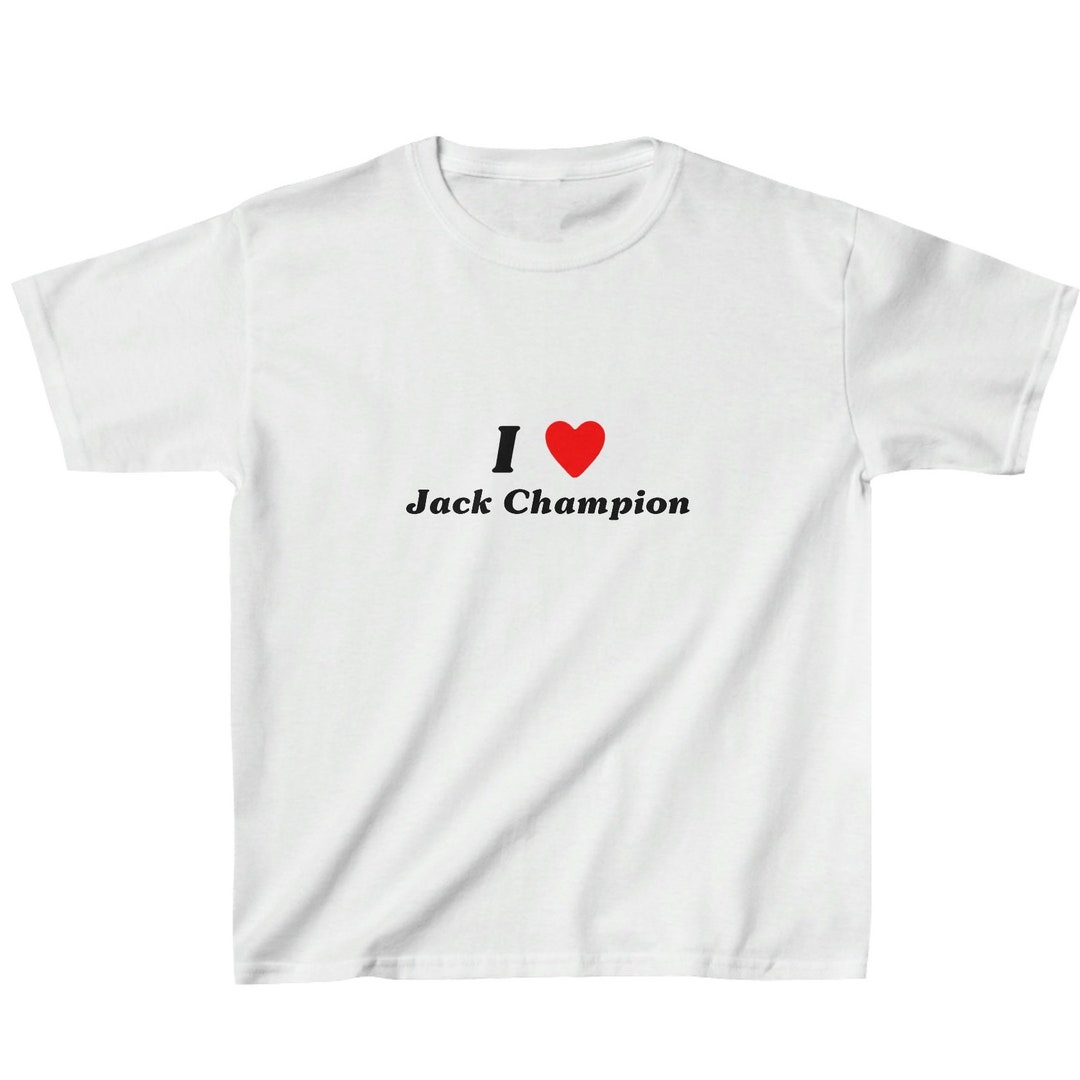I Heart Jack Champion Inspired Baby Tee Y2K Trendy Tee Trendy Shirt ...
