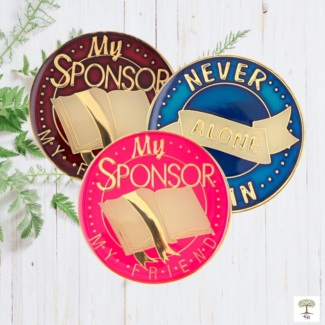 Sponsor Affirmation Medallion Alcoholics Anonymous Sponsor Coins AA ...