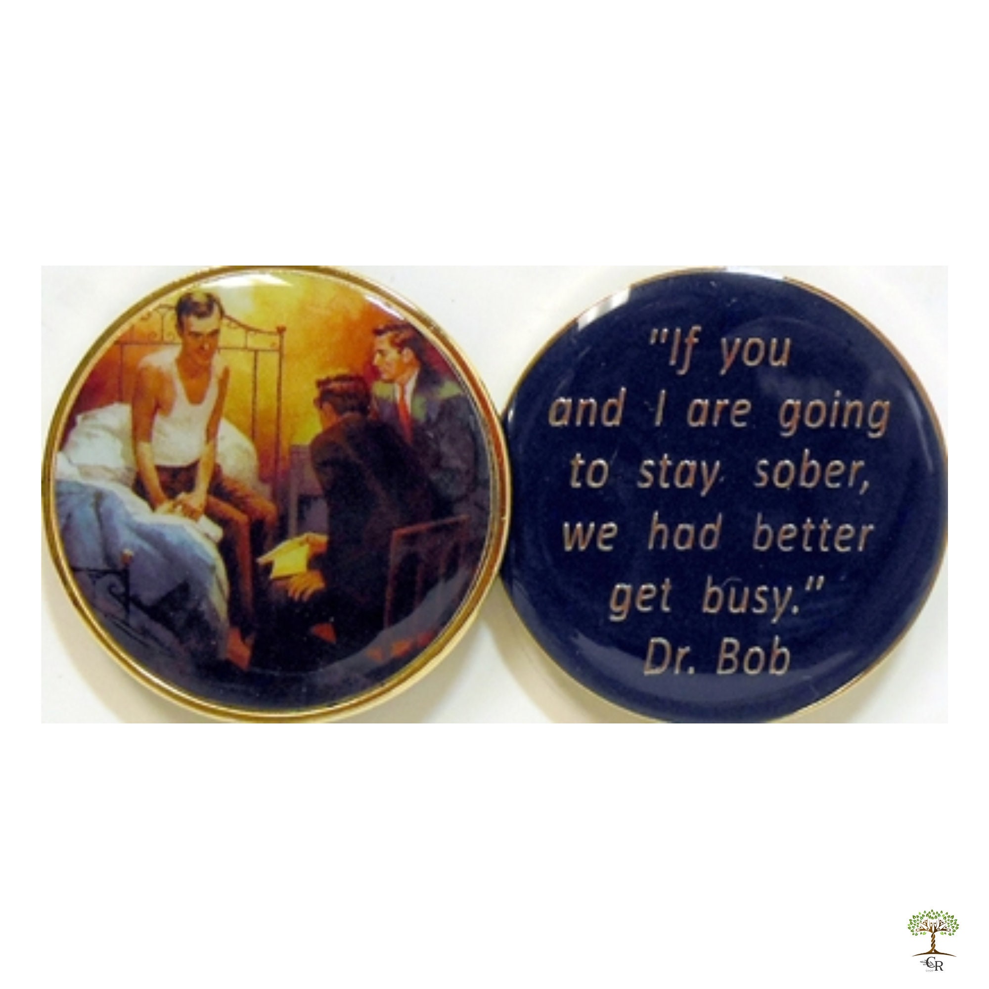 Man on the Bed Affirmation Medallion | Alcoholics Anonymous | AA ...