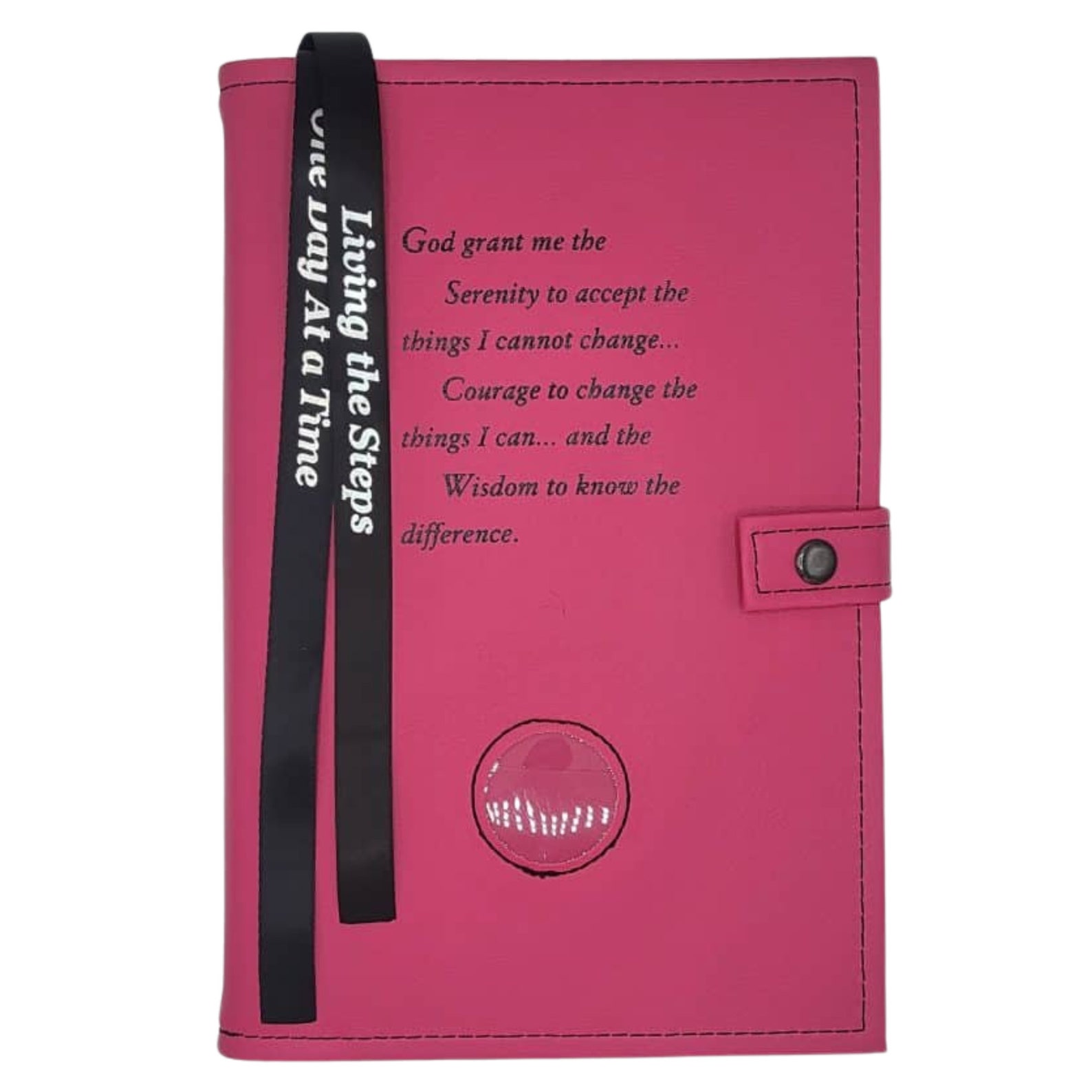 AA Big-book LARGE PRINT Double Book Cover W/ Serenity Prayer | Blue ...