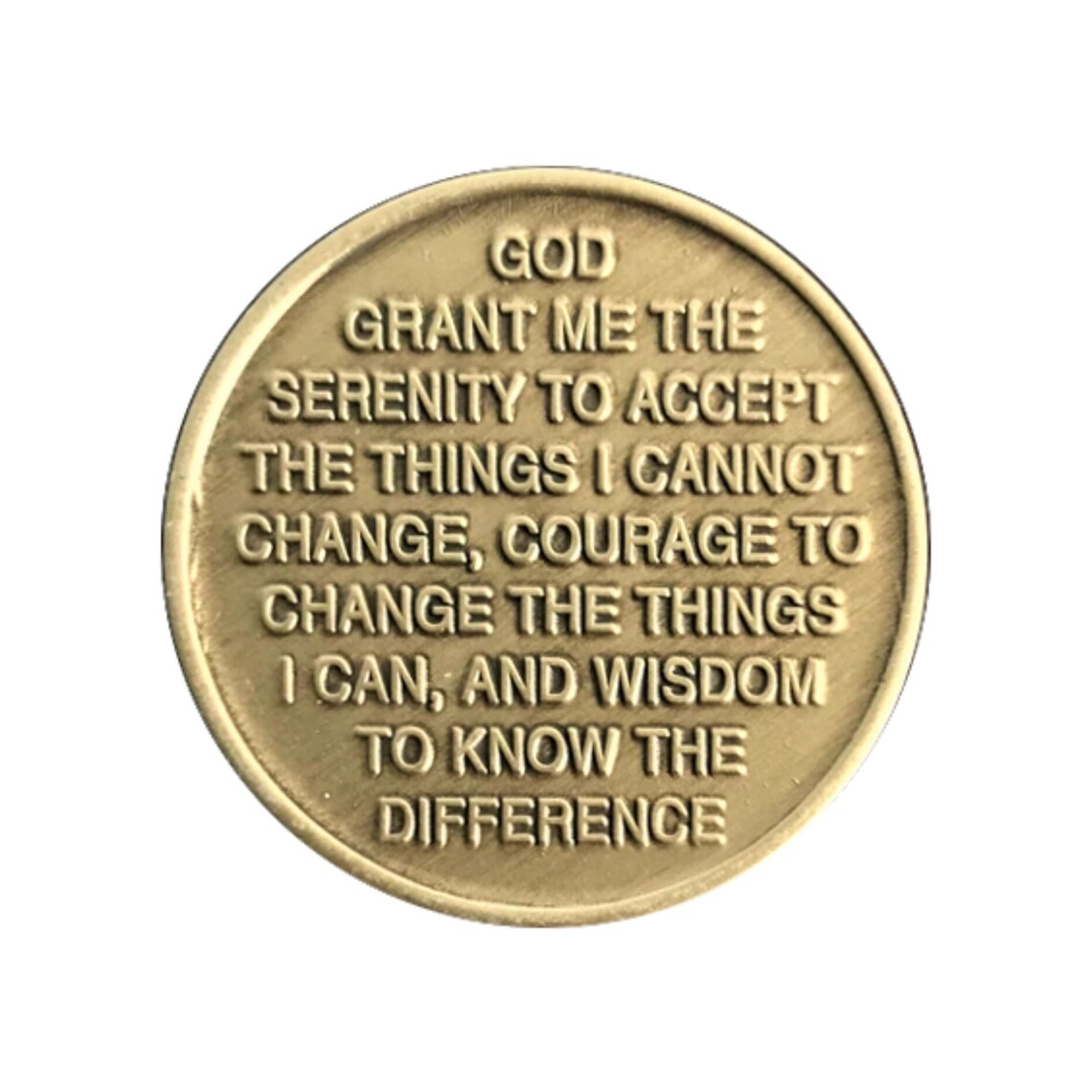 Keep It Simple Antique Bronze Coin | Alcoholics Anonymous Medallion ...