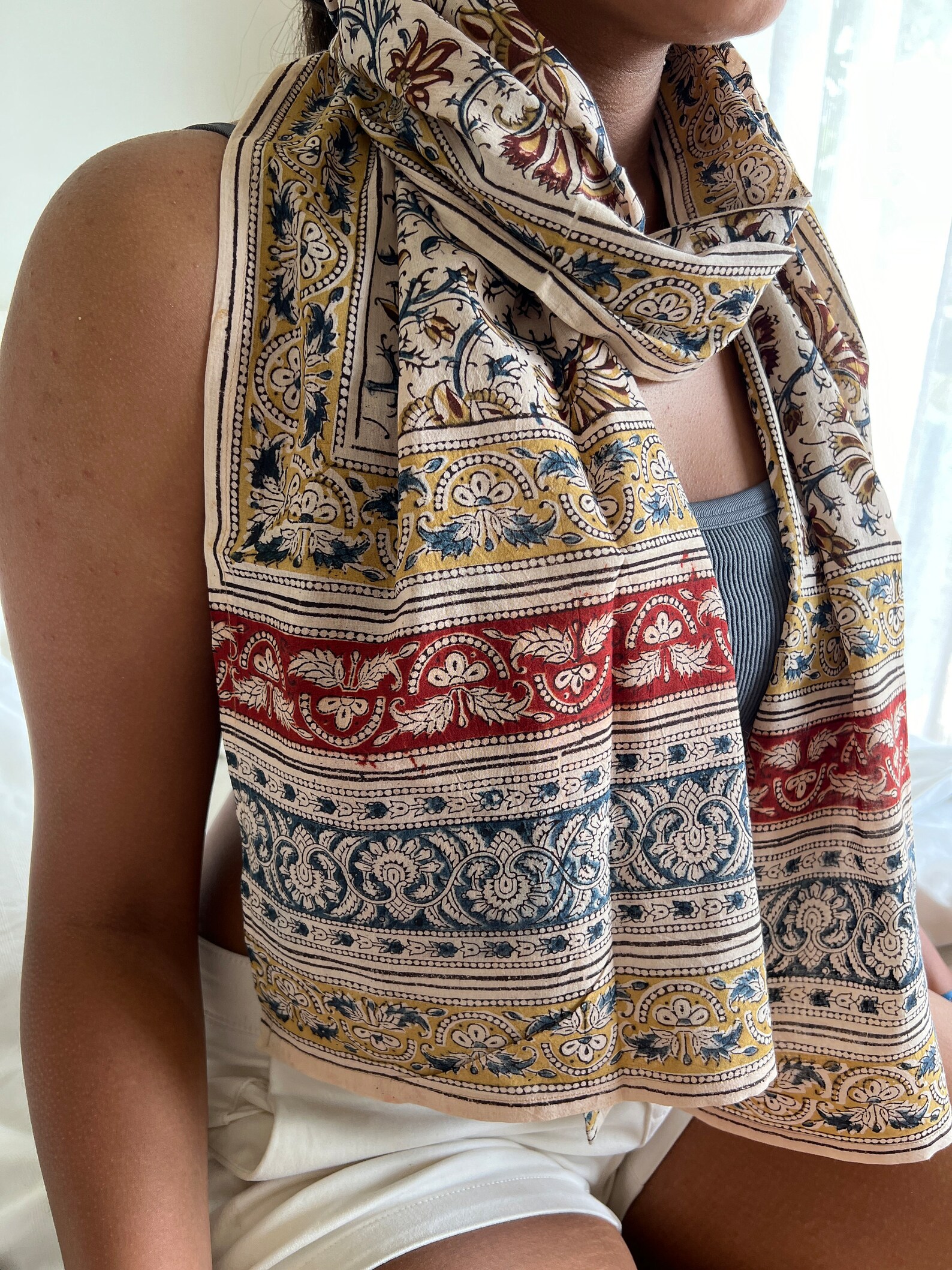 Organic Cotton Stole - Earl Grey - Etsy