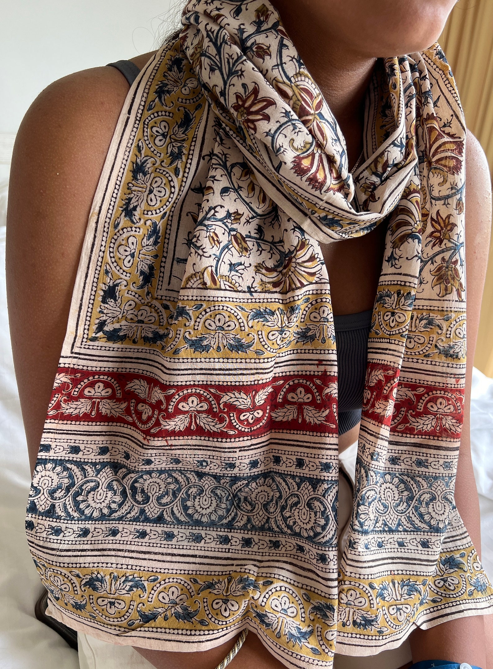 Organic Cotton Stole - Earl Grey - Etsy