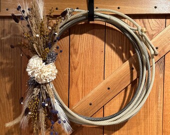 Lariat Wreath/ Lasso Wreath/ Rope Wreath/ Farmhouse Wreath/ cowboy ...