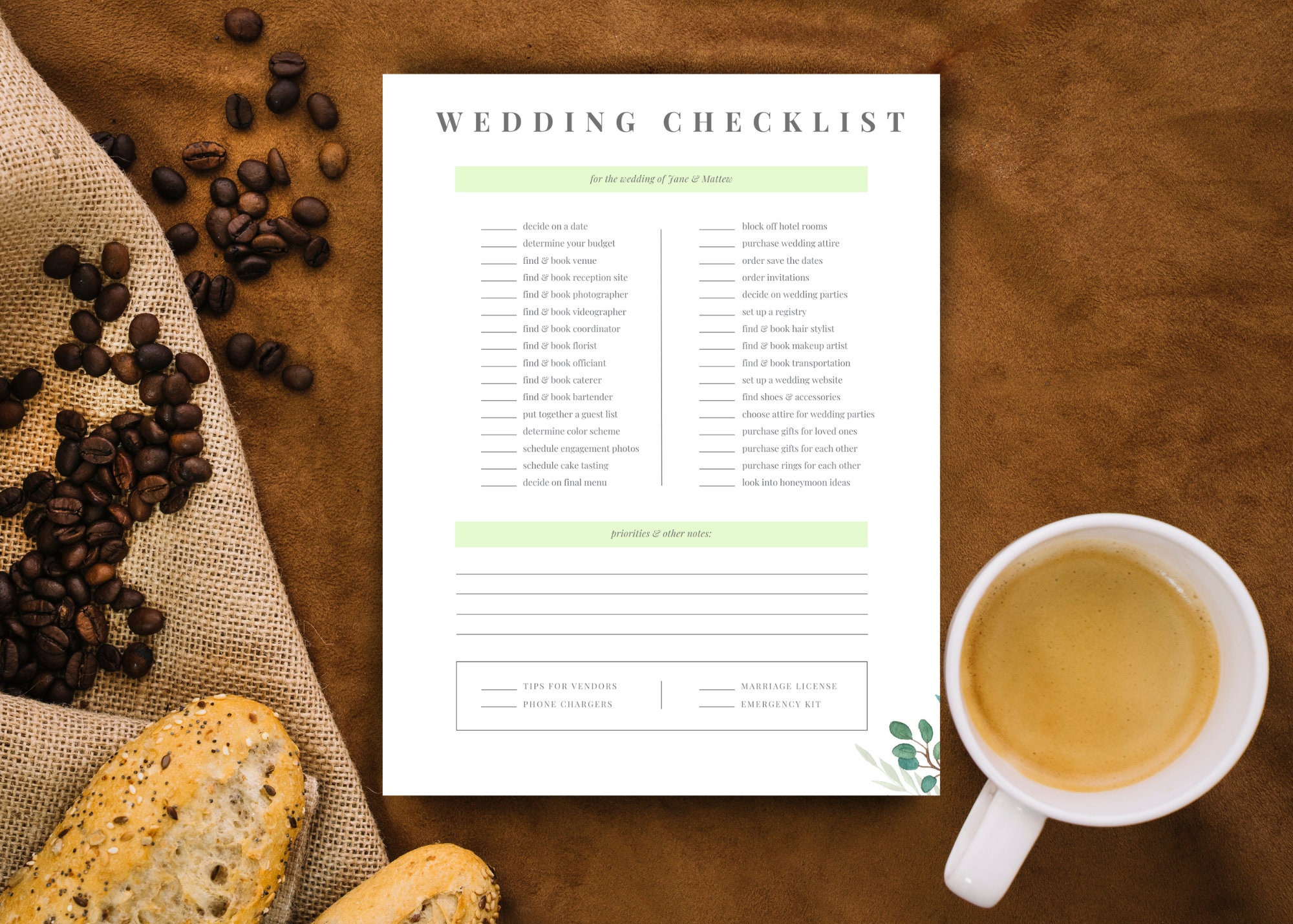 Editable Wedding Checklist, Printable Wedding Checklist, Wedding to Do ...