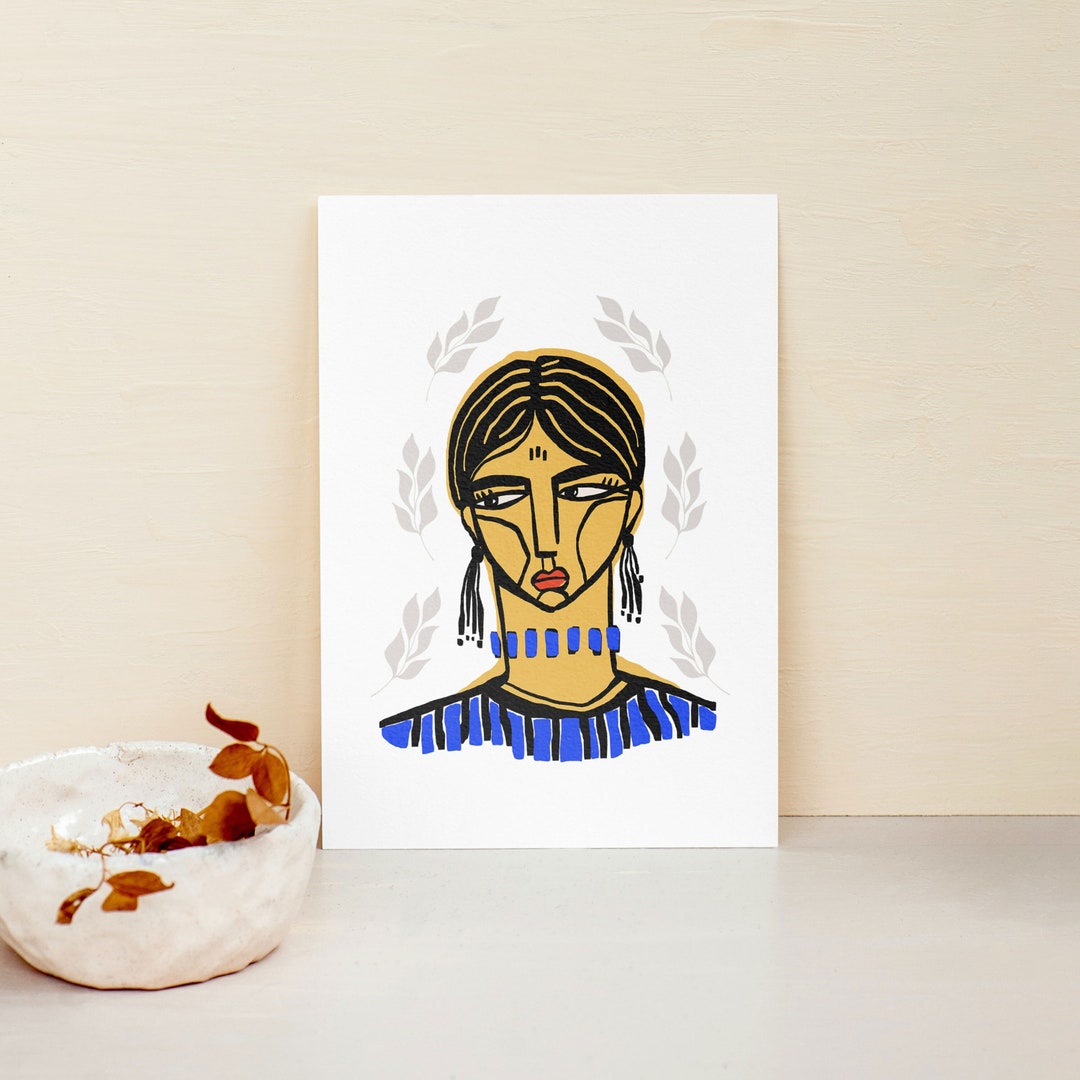 Female Portrait Printable Art Feminine Wall Art Prints Decor Woman ...
