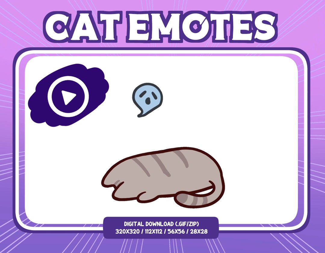 Animated Rip Cat for Twitch/discord in 5 Colours - Etsy
