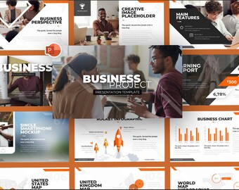 MODERN Business Profile Powerpoint Presentation, Fully Editable, Vector ...