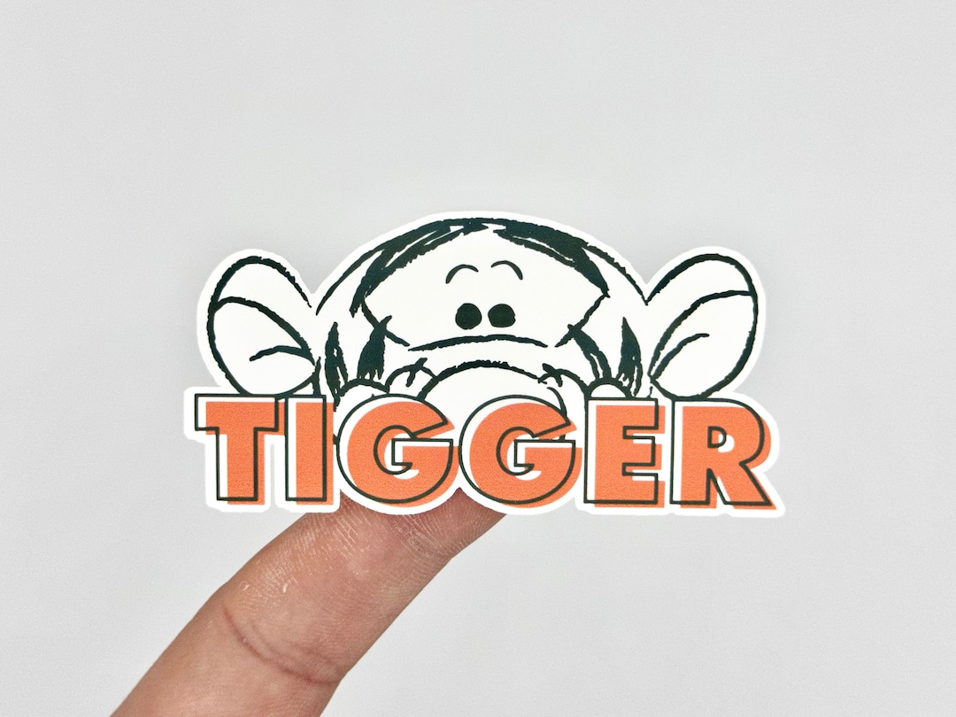 Tigger Sticker, Pooh Bear Sticker, Winnie the Pooh Bear Sticker, Pooh ...