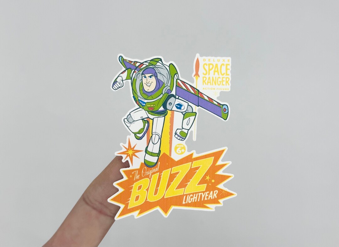 The Original Buzz Lightyear Toy Sticker, Buzz Lightyear Sticker, Toy ...