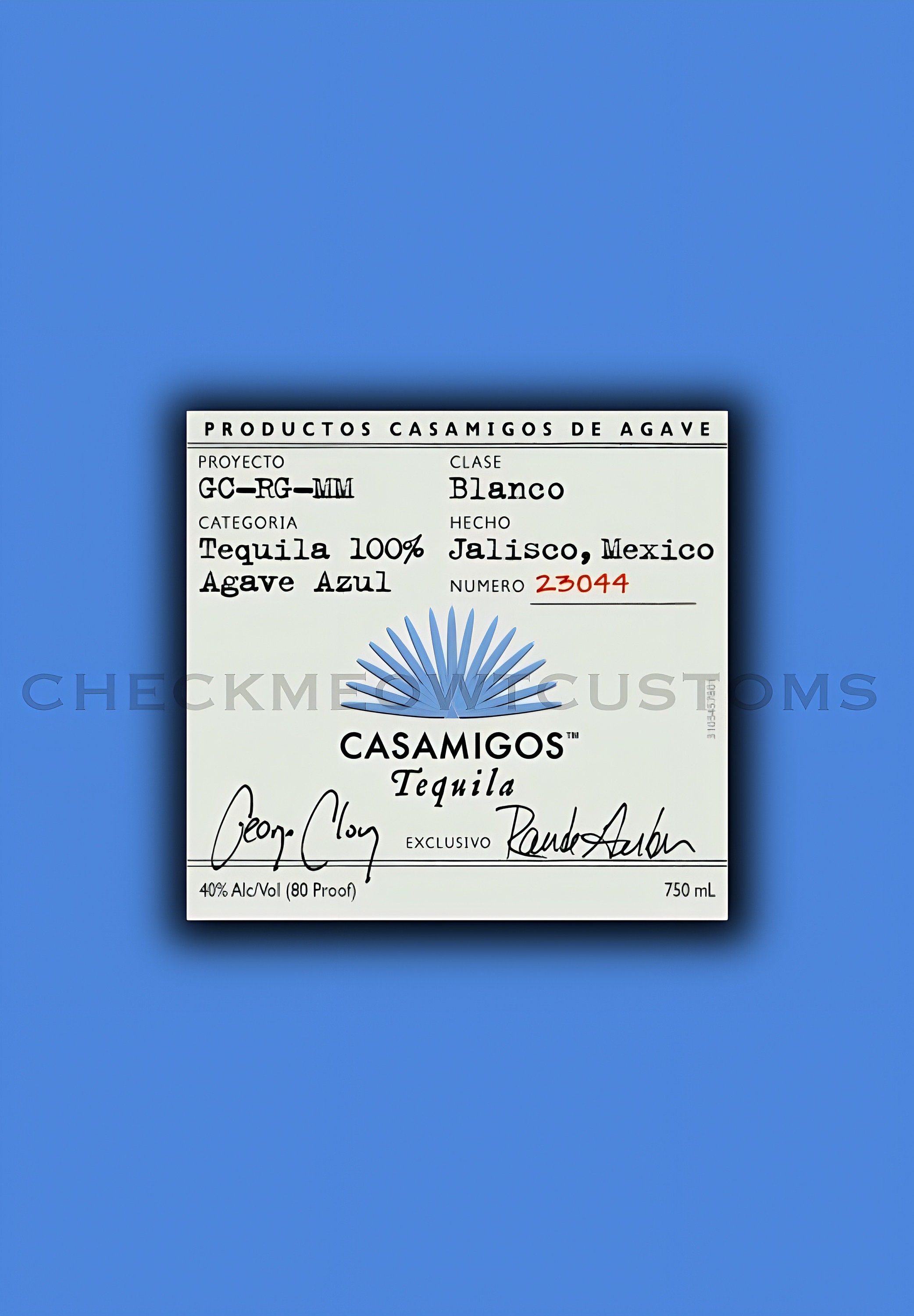 Custom Tequila Label Blue, Birthday Gifts, Printable, Bottle Label, Casamigos, Baby Shower ...