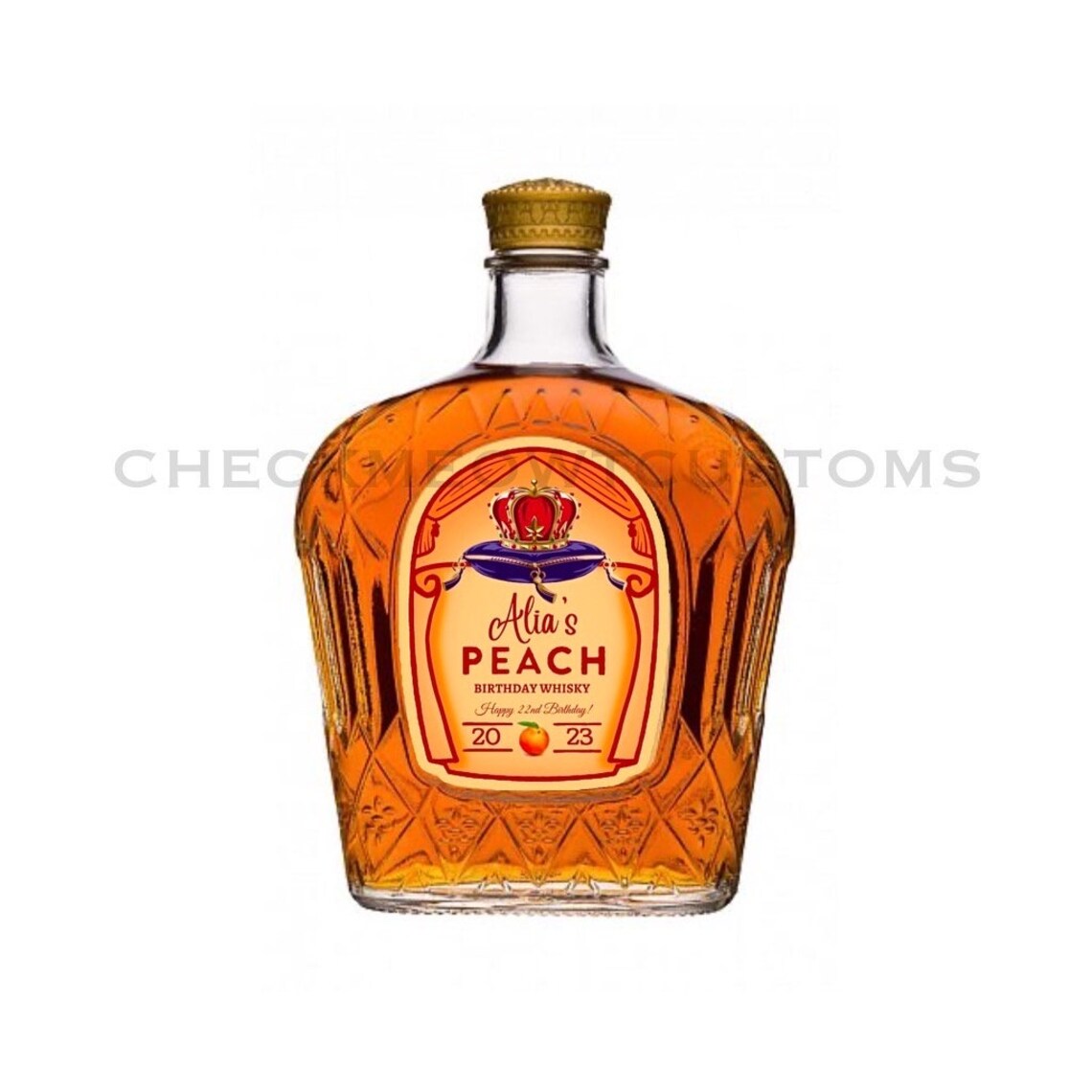 Custom Birthday Whiskey Label digital Birthday Gift Custom - Etsy