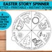 Easter Story Spinner, Easter Story Wheel, Easter Activity for Kids ...