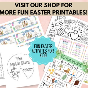 Easter Story Spinner, Easter Story Wheel, Easter Activity for Kids ...