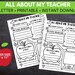All About My Teacher, Teacher Appreciation Week, End of the Year ...