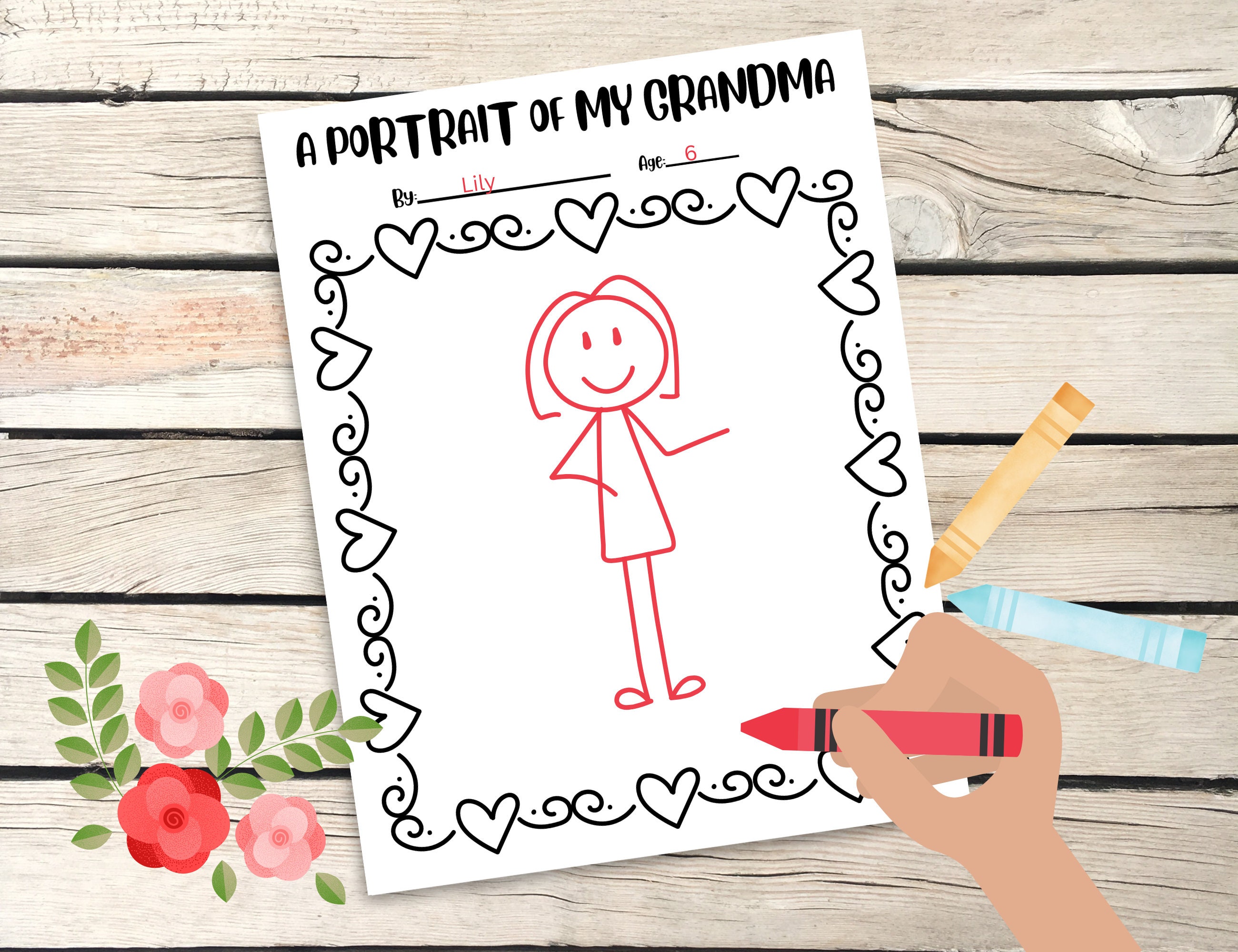 All About My Grandma Questionnaire All About My Nana - Etsy