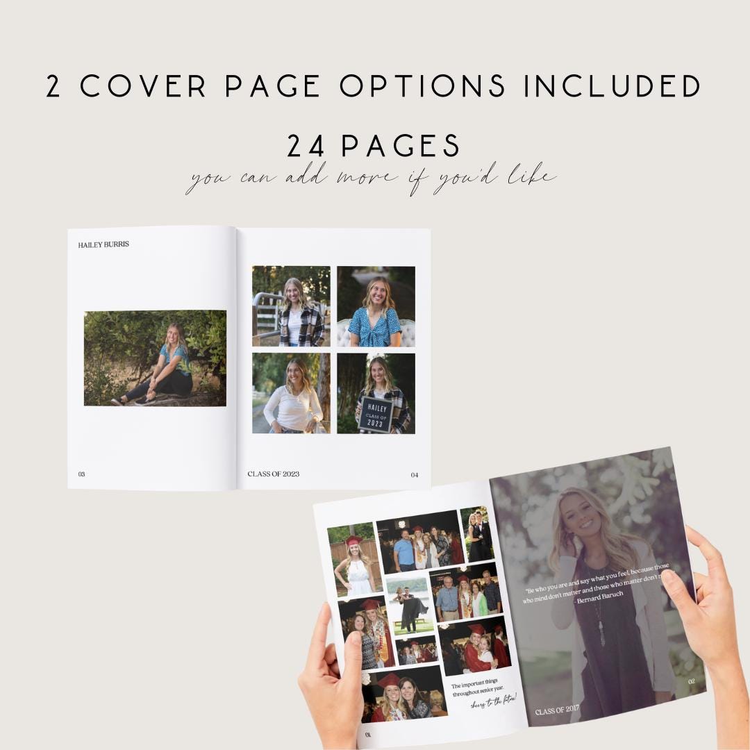 Graduation Magazine Template | Graduation Booklet | 24 Page Magazine ...
