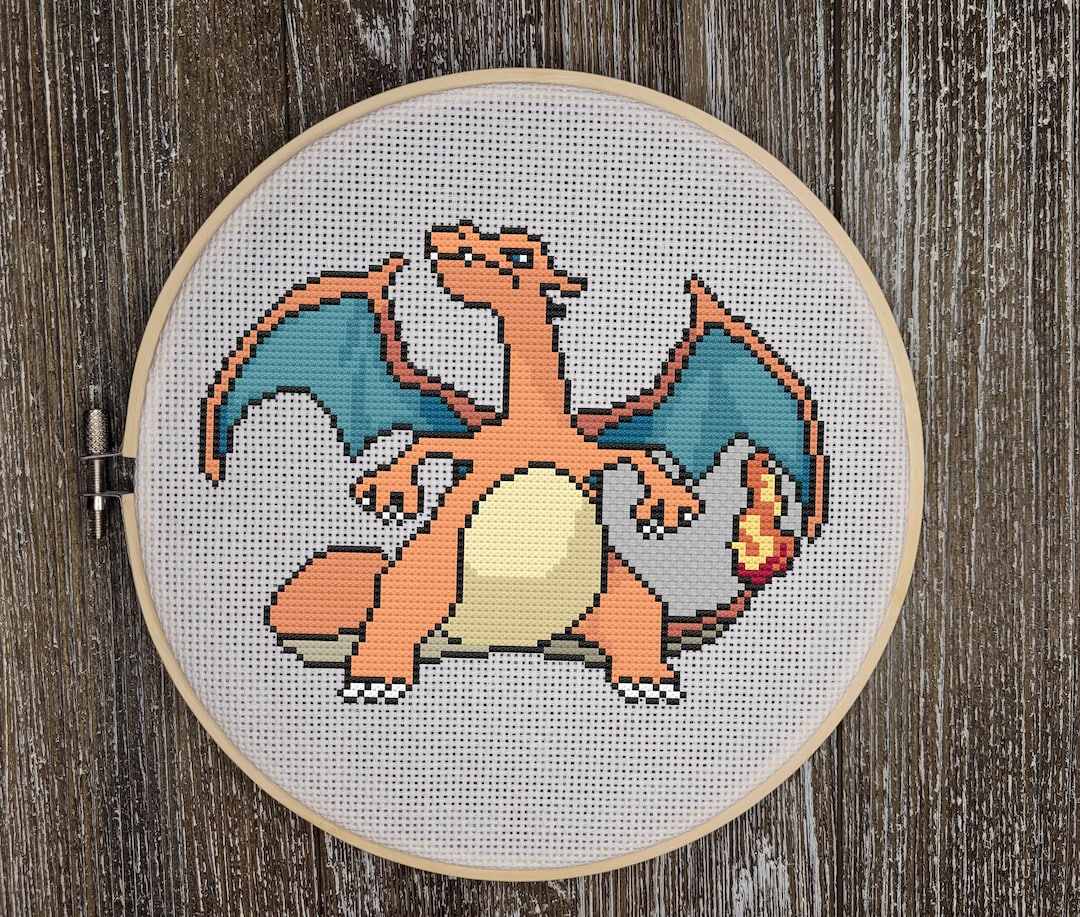 Charizard Pokemon Cross-stitch Digital PDF Pattern ONLY - Etsy