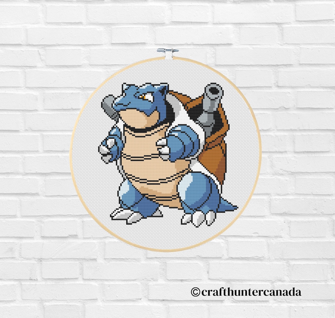 Blastoise Pokemon Cross-stitch Digital PDF Pattern ONLY - Etsy