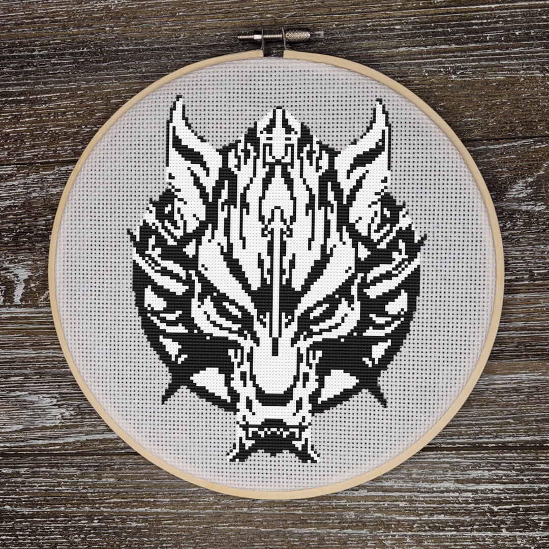 Fenrir FFVII Cross Stitch Pattern - Etsy