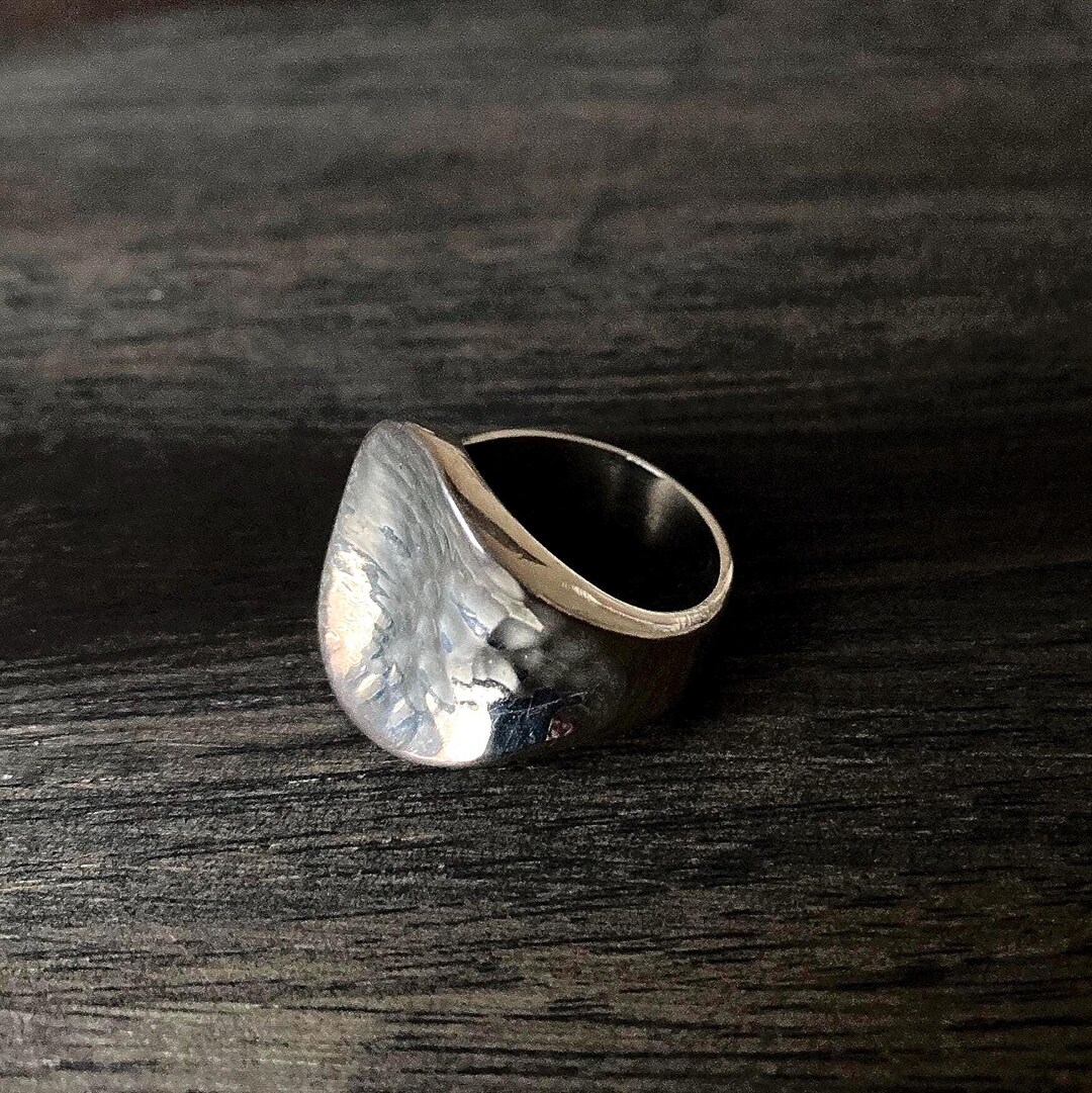 Heavy Vintage Mexico 925 Sterling Silver Ring Size- 6 1/2 Solid 11.06 ...