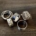 Vintage Taxco Mexico 925 Sterling Silver Rings Set of 5 Total Weight 21 ...