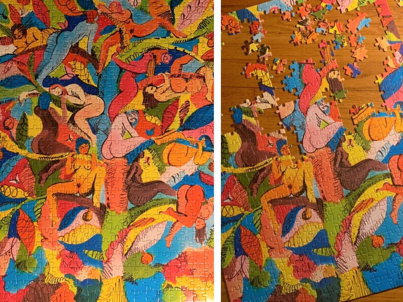 Peach Tree 500 PC Jigsaw Art Puzzle Game for Adults by - Etsy