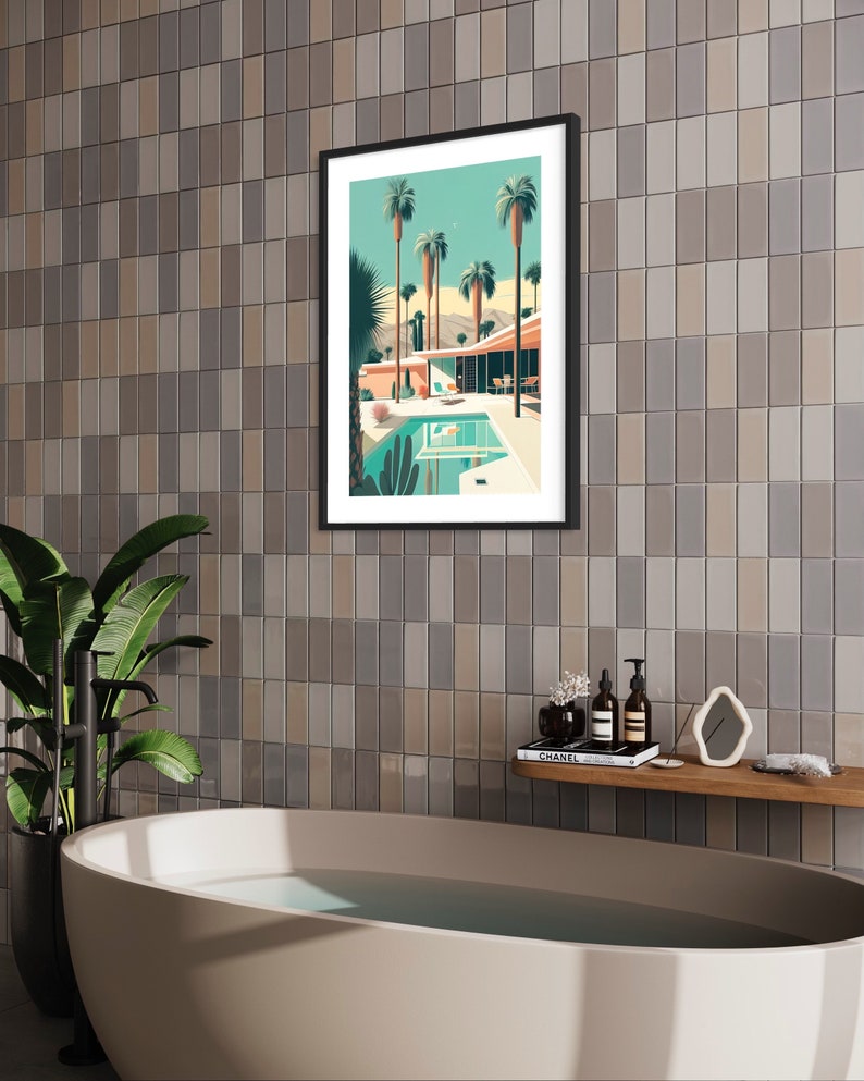 Iconic Palm Springs Home 1, Prints, Gift Idea, Wall Decoration, Modern ...