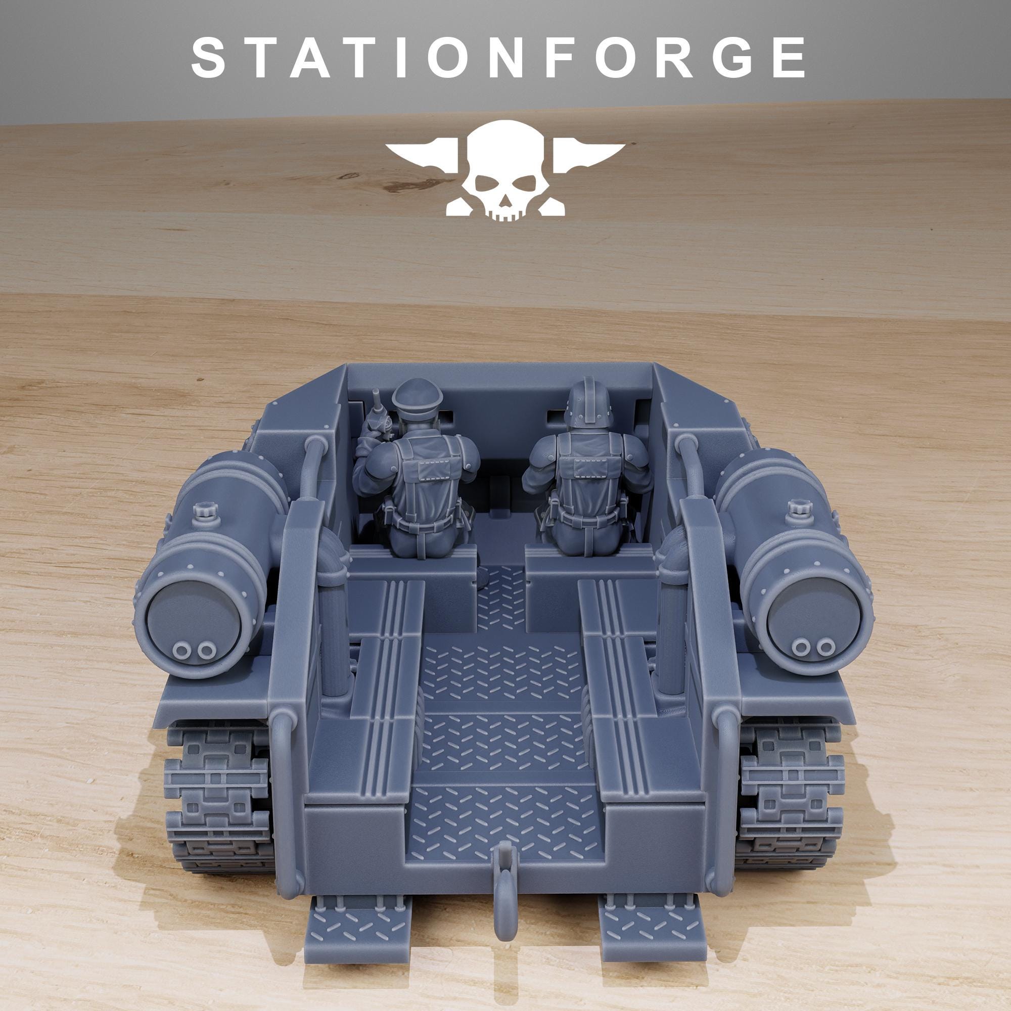 Grimguard Tankette | Stationforge | 1x 32mm Scale Tankette With Towed ...