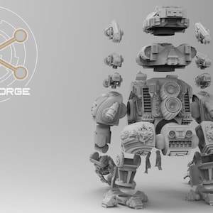 C-613 Silverback Dreadnought | Atlan Forge | 1x 32mm Scale 3D ABS Resin ...