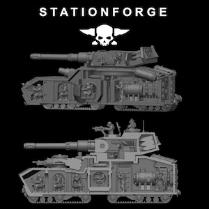 Grimguard Monolith Tank | Stationforge | 1x 32mm Scale Mega Tank With ...