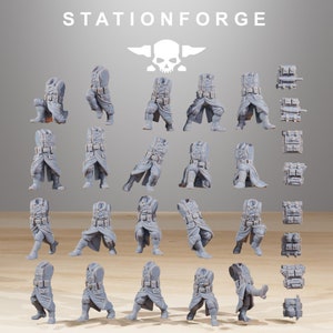Grimguard Infantry Builder | Stationforge | 20x 32mm Scale Resin ...