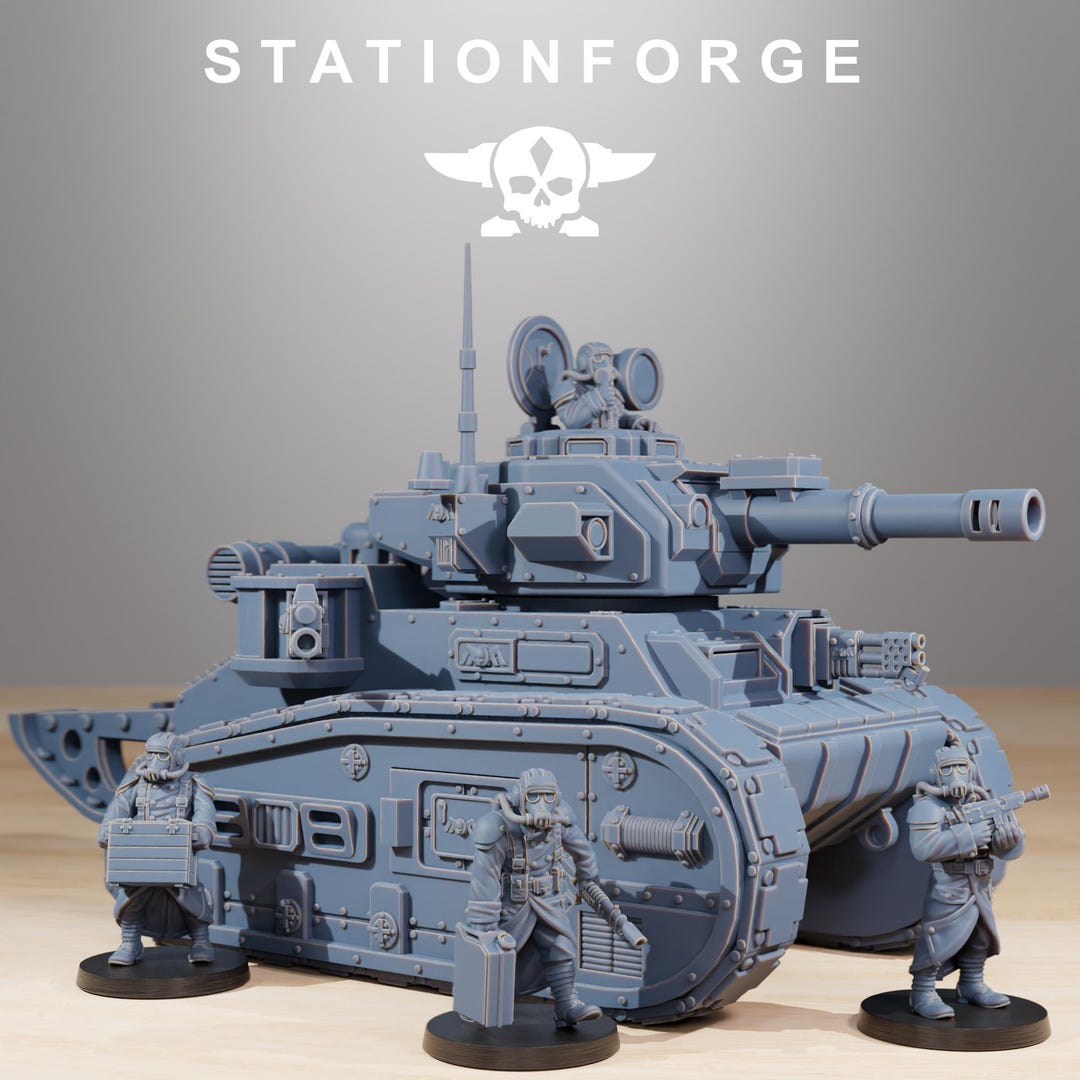 Grimguard Light Tank | Stationforge | 1x 32mm Scale 3D ABS Resin Print ...