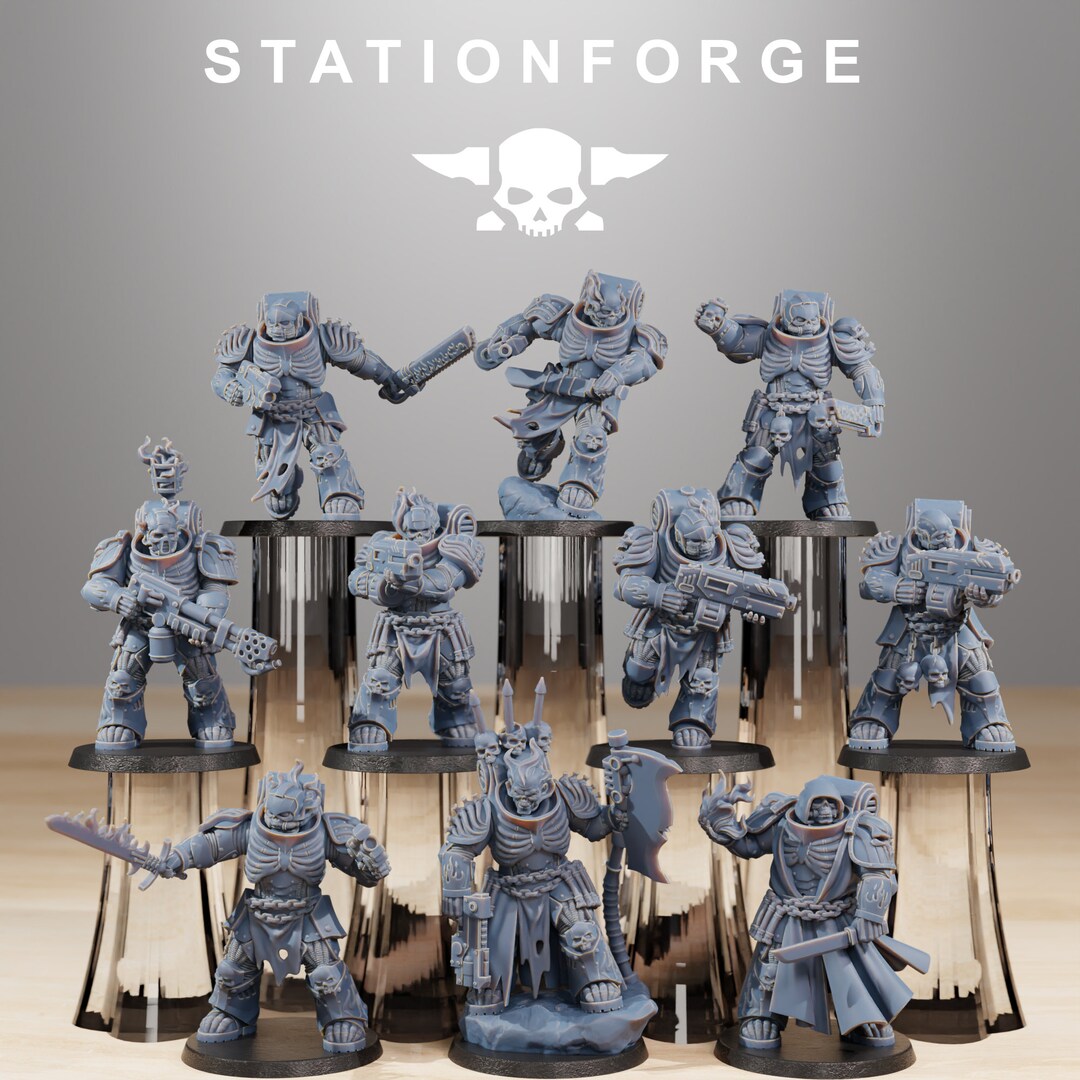 Socratis Doom Reapers | Stationforge | 10x Characters | 10x 32mm Bases ...