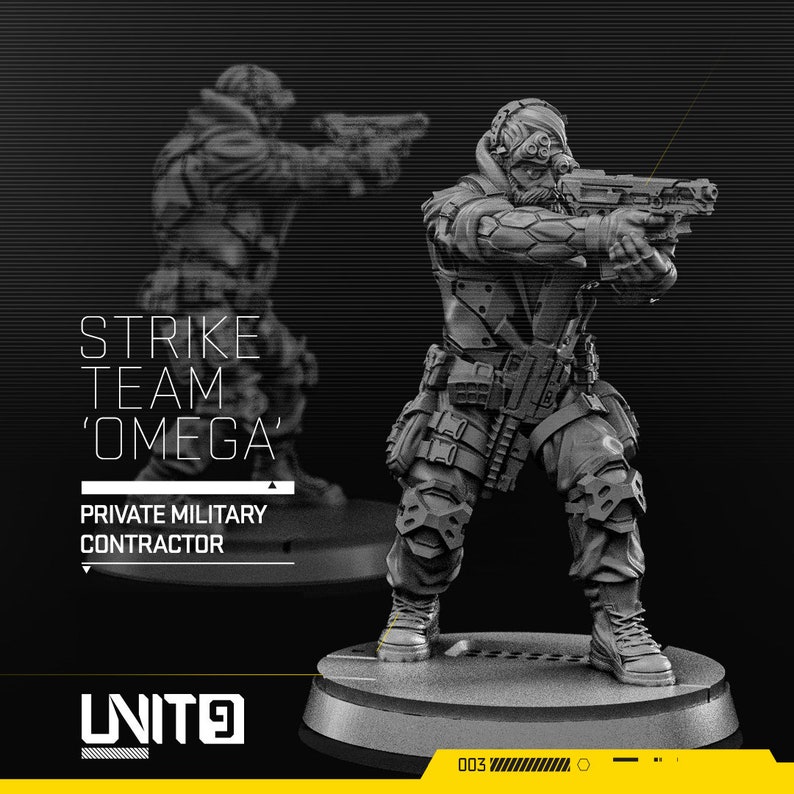 Welcome Pack | Unit9 | 5x 28mm Minis and 5x25mm + 4x40mm Bases | the ...