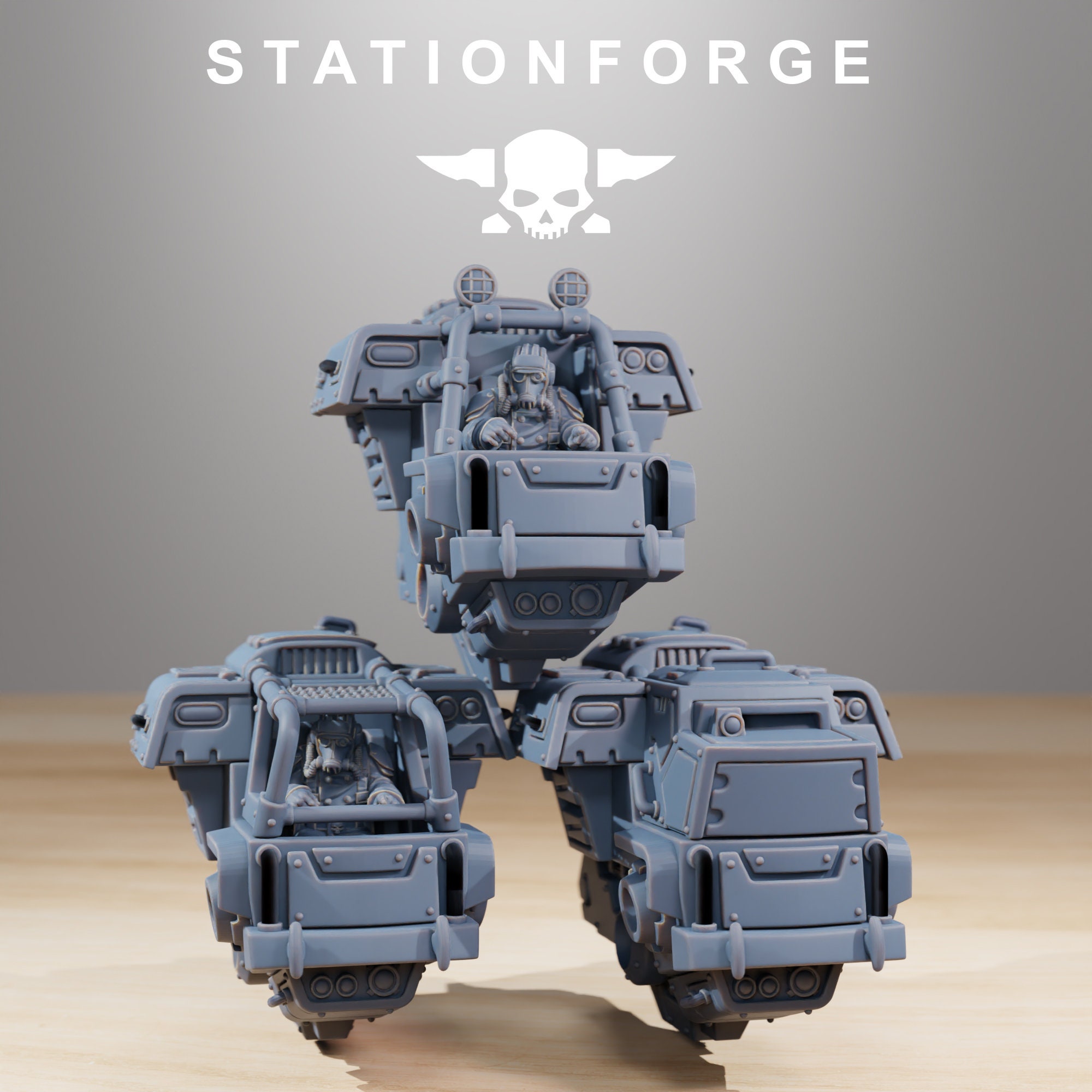 Grimguard Walker Mk1 | Stationforge | 1x 32mm Scale Walker, With Inside ...