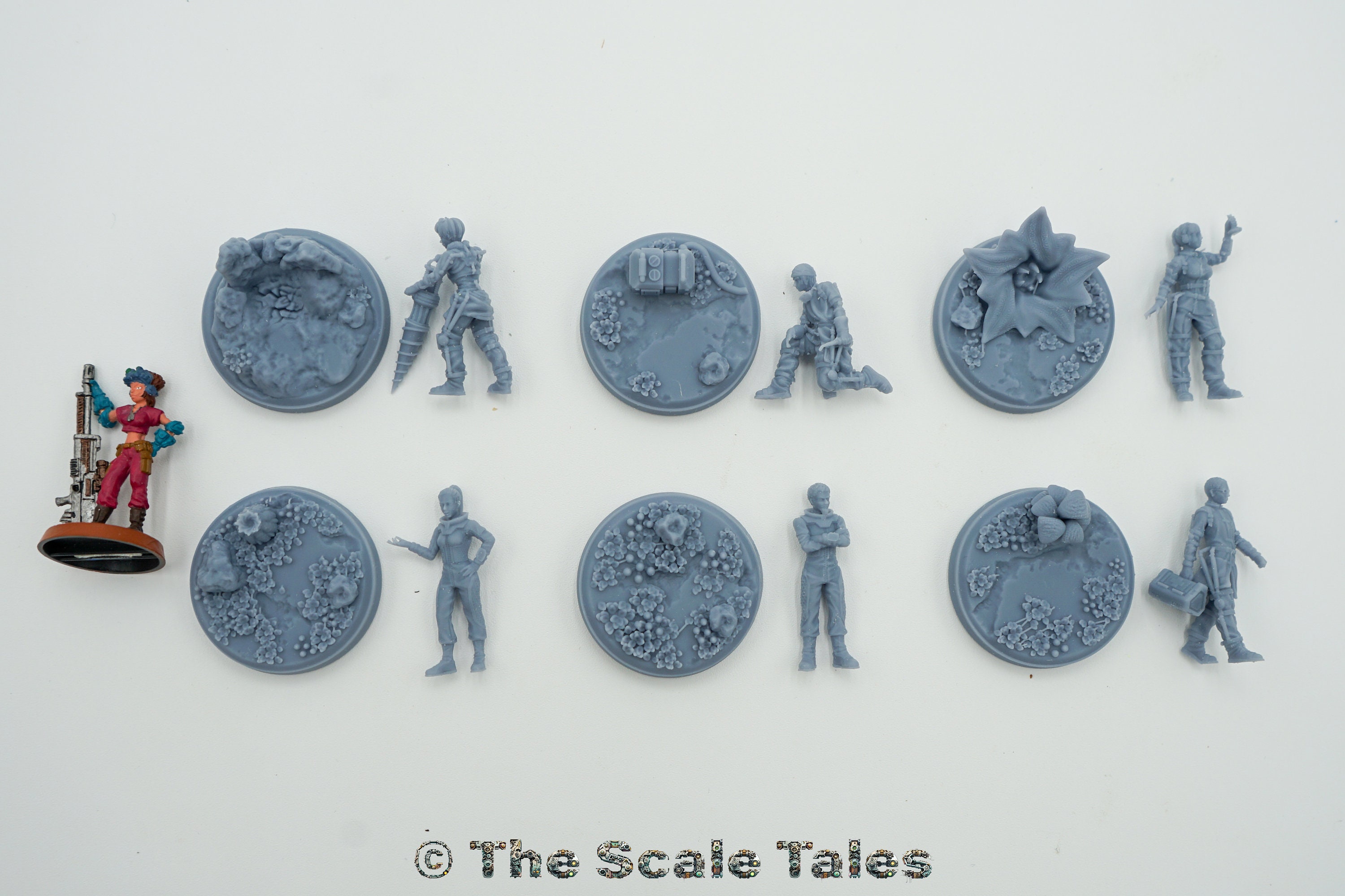 Space Pioneers (28mm) | Print Minis | 6x 28mm Models With Custom Bases ...