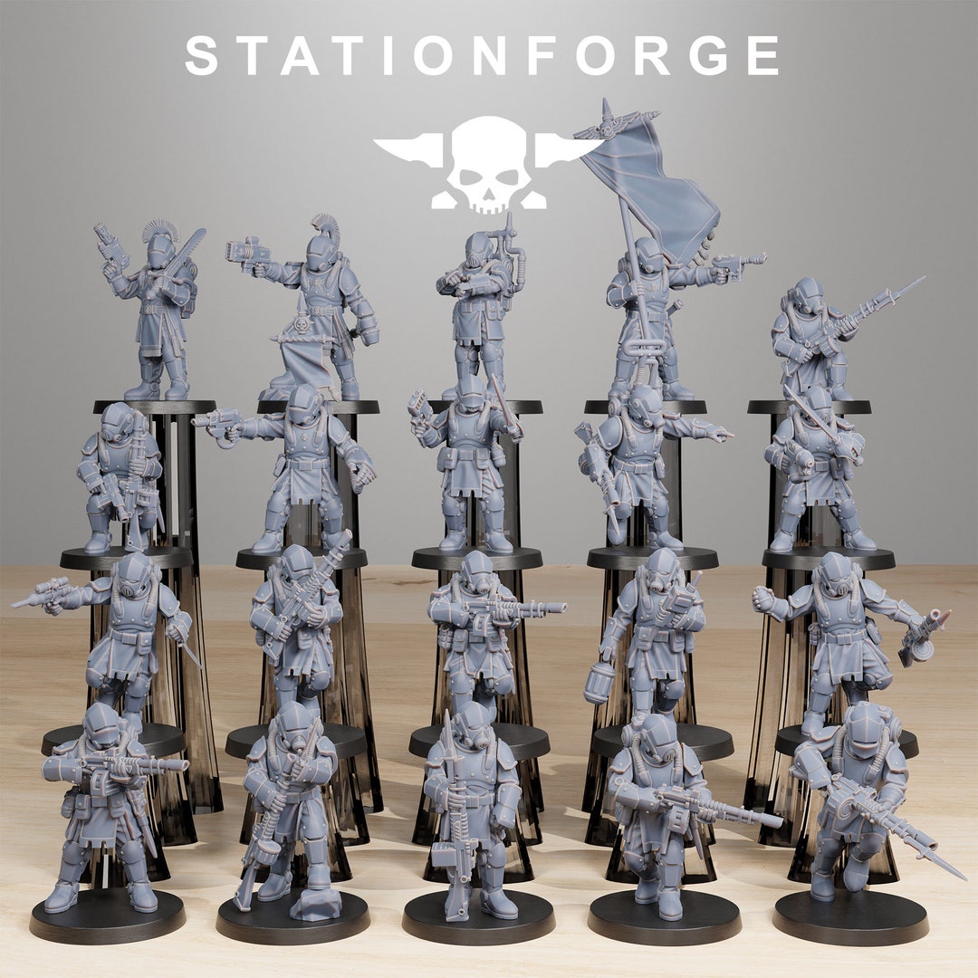 Royal Guard Infantry 2 | Stationforge | 20x Unique 28/32mm Scale Elite ...
