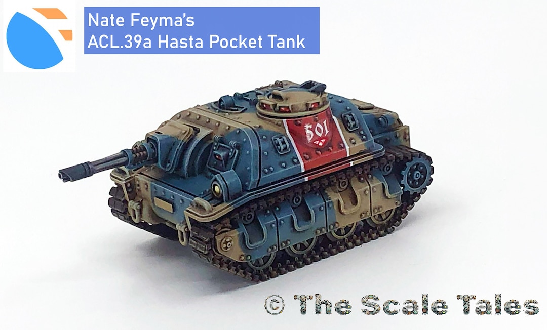 ACL.39a Hasta Pocket Tank Nate Feyma 30mm scale wargame 3D print ABS ...