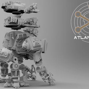 C-613 Silverback Dreadnought | Atlan Forge | 1x 32mm Scale 3D ABS Resin ...