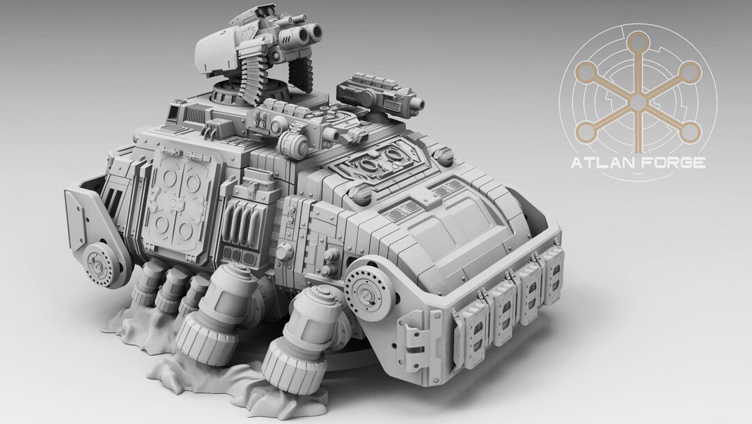 Stegodon Tank | Atlan Forge | 1x 32mm Scale 3D ABS Resin Print Tank ...