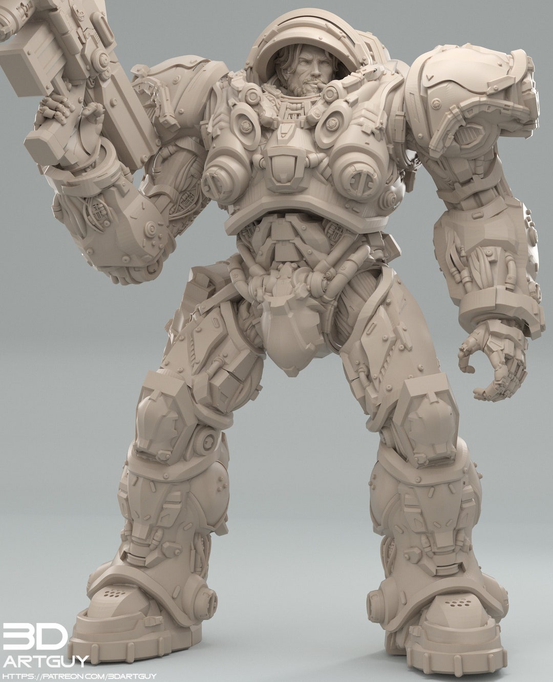 Space Cowboy | 3dartguy | 2x Poses and Bases | 100mm Scale - Etsy