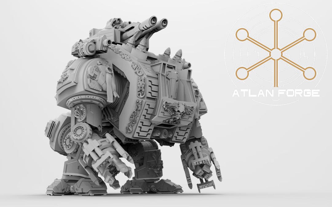 C-613 Silverback Dreadnought | Atlan Forge | 1x 32mm Scale 3D ABS Resin ...